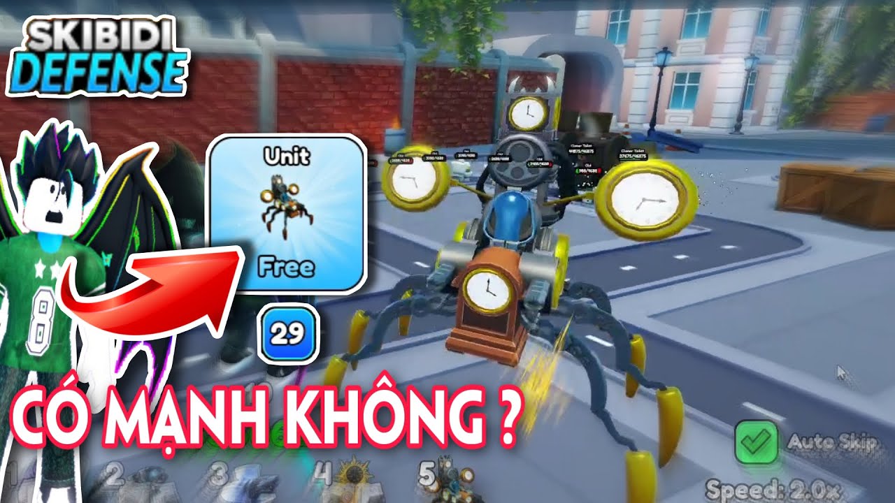 SKIBIDI TOWER DEFENSE - TRẢI NGHIỆM MYTHIC TIER 29 - CLOCK STRIDER MECH ...