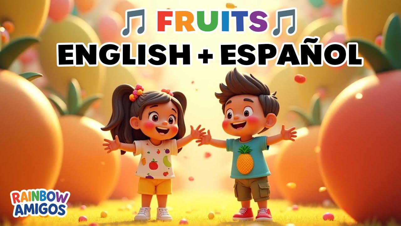 Learn Fruits in English & Spanish | Fun Kids Song | Aprende Frutas en ...
