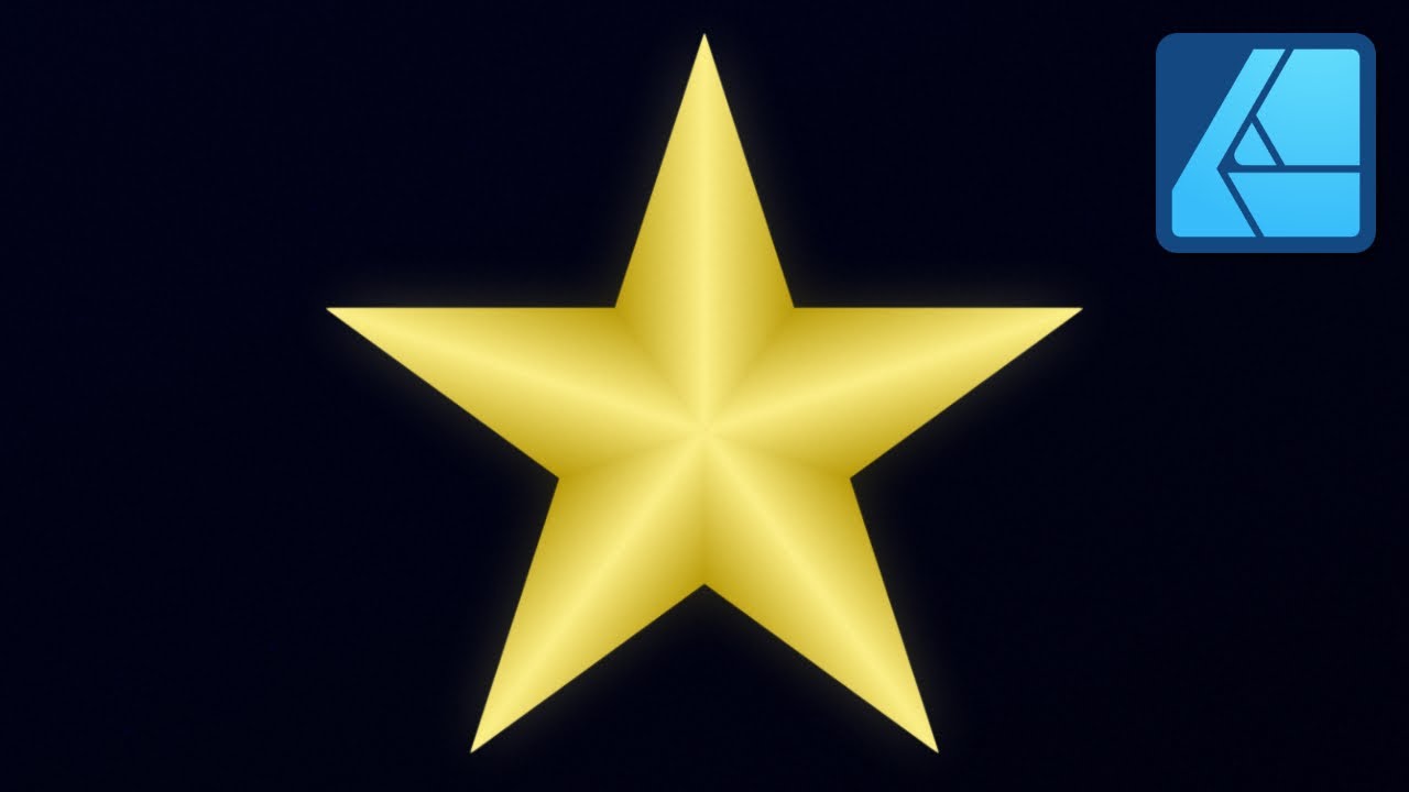 How to Create a 3D Star in Affinity Designer - YouTube