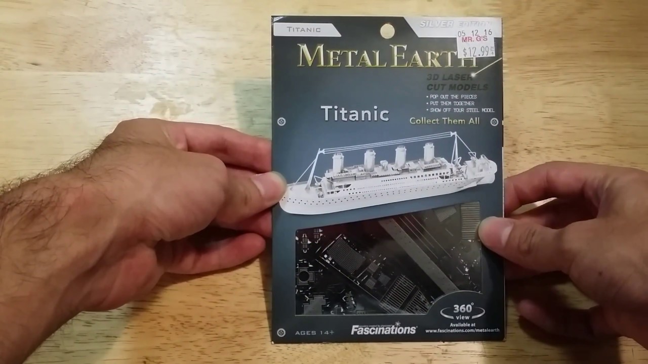 Metal Earth Titanic Model - Introduction - YouTube