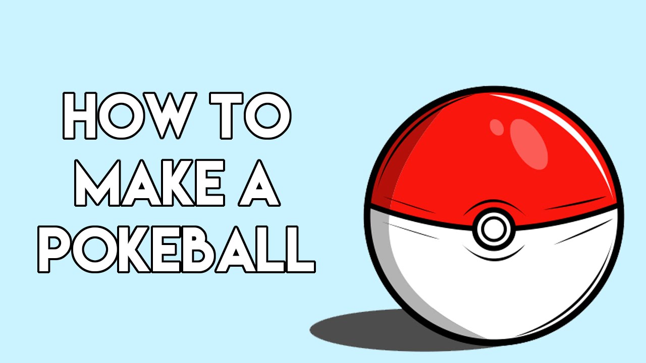 How To Make A Pokeball In Illustrator - YouTube