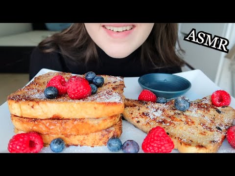 ASMR French Toast with Berries (SOFT CRUNCHY SOUNDS) NO TALKING ...
