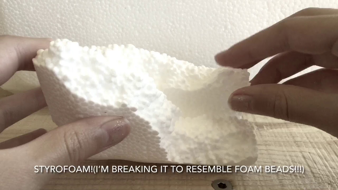 Crunchy floam (styrofoam ) - YouTube