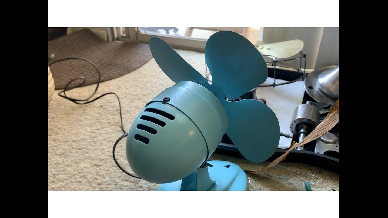 Vintage fan restoration (Zero) - YouTube