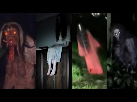 KUNTILANAK TERBANG DI POHON | 7 PENAMPAKAN HANTU TERSERAM DAN TERJELAS KUNTILANAK DAN LEAK