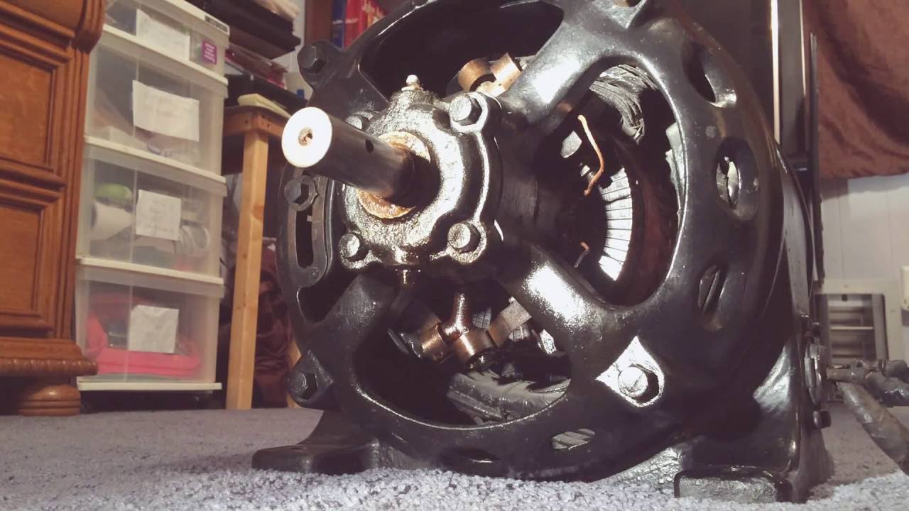 Antique Century Repulsion Start Induction Motor - YouTube