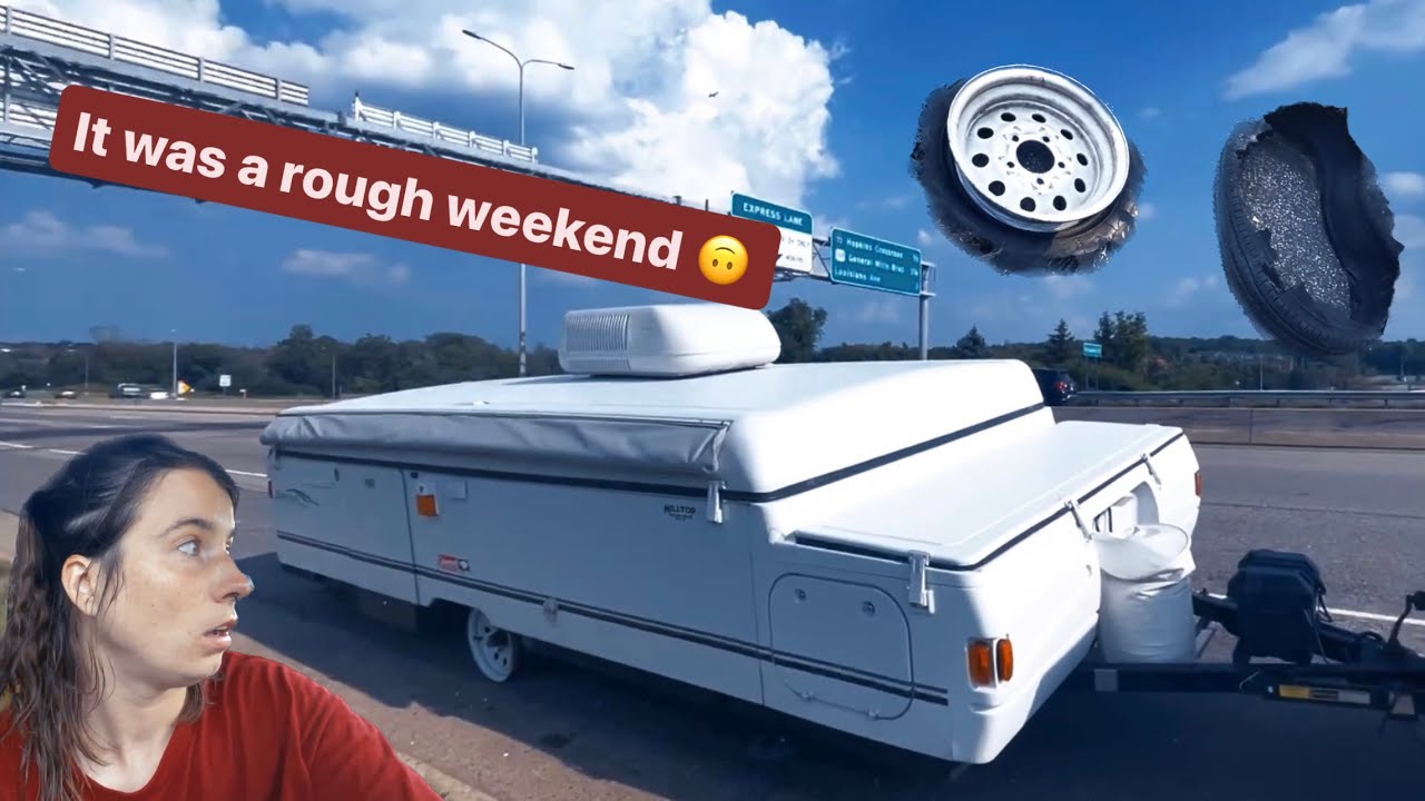 A Rough Weekend with Our New Pop-Up Camper - YouTube