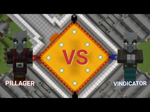 Pillager VS Vindicator Fight Minecraft - YouTube