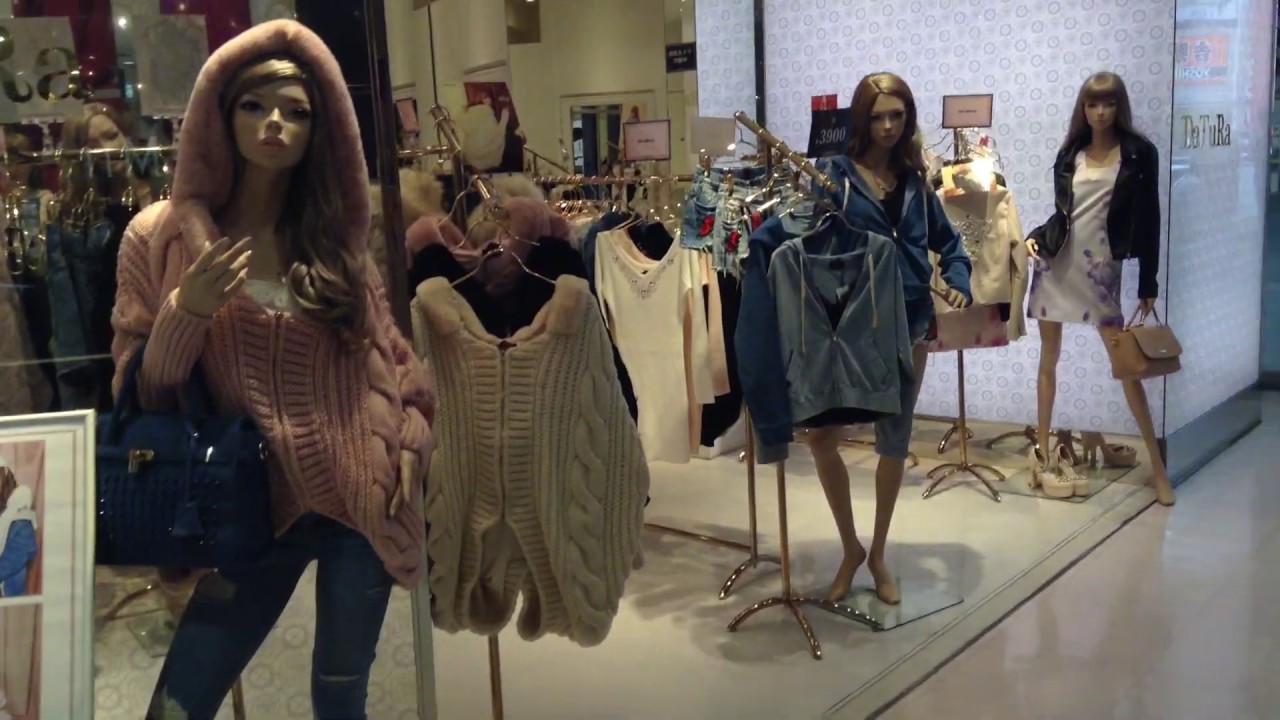 Tokyo shopping tour - shibuya 109 inside (fashion shop) - YouTube