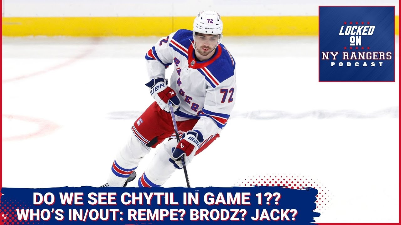 Rangers primed for BATTLE with rival Caps! Will Filip Chytil and/or ...
