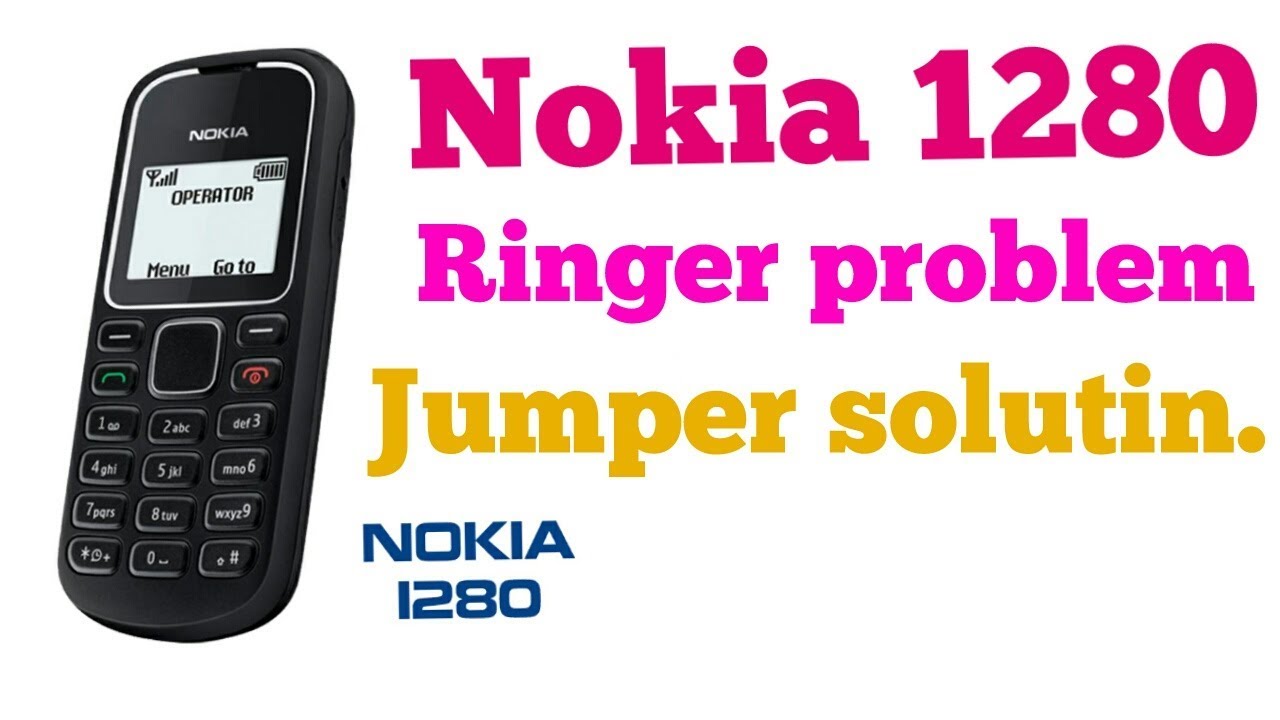 Nokia 1280 ringer problem jumper solutin.1000% HINDI - YouTube