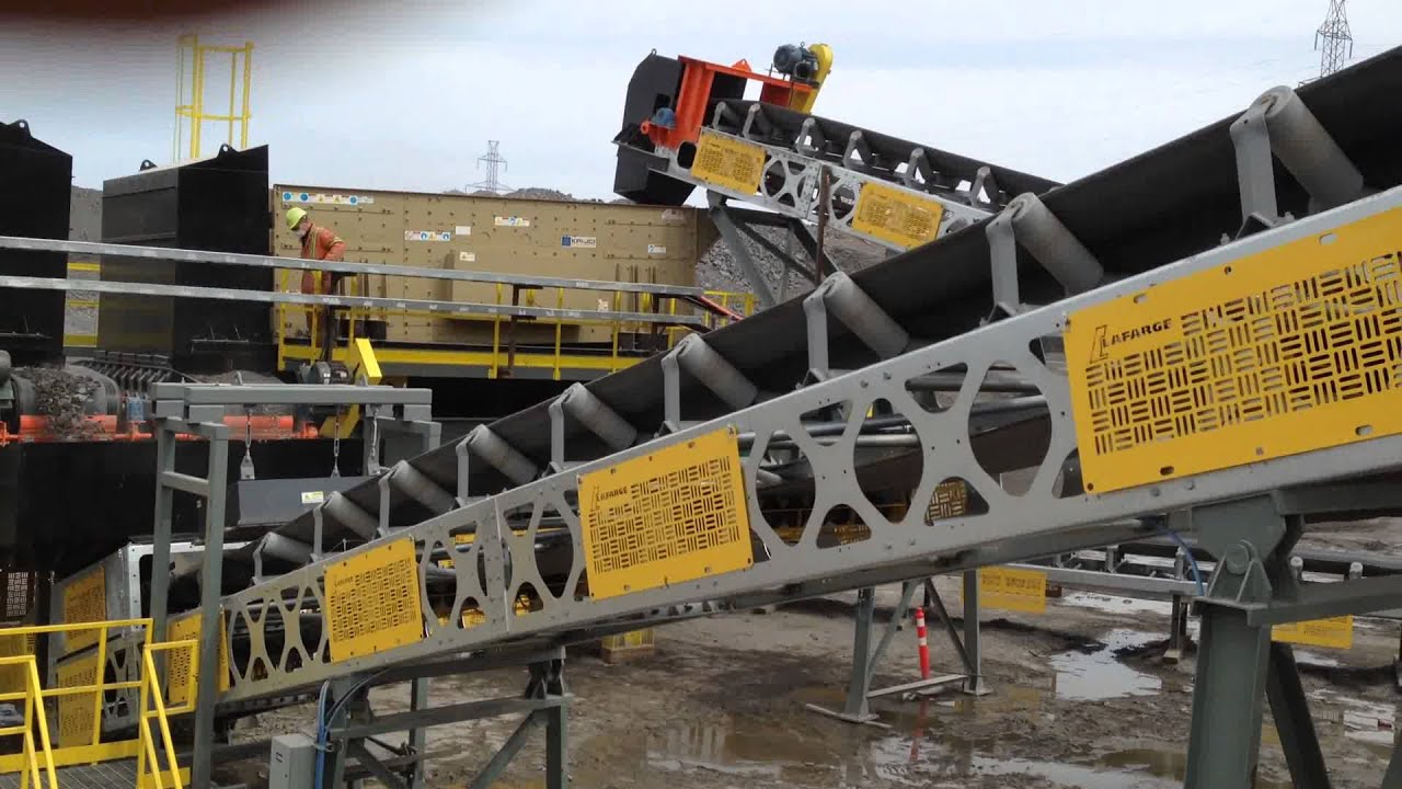 Kreator built aggregate plant at a cement plant processing quarried ...