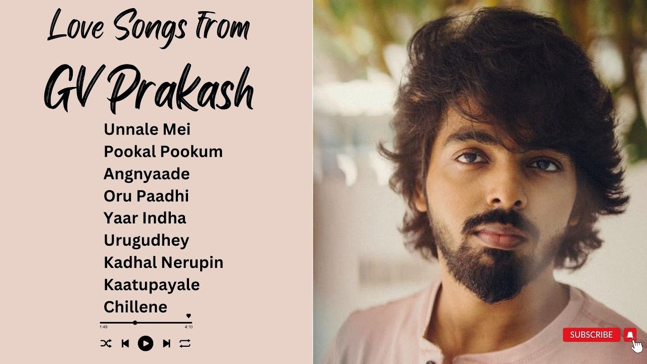 GV Prakash Love Songs || Vol2 || Tamil Songs || #love #music #tamil ...