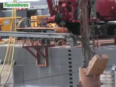 Mobile conveyor belt for aggregates, on truck.Telebelt 110 Putzmeister ...