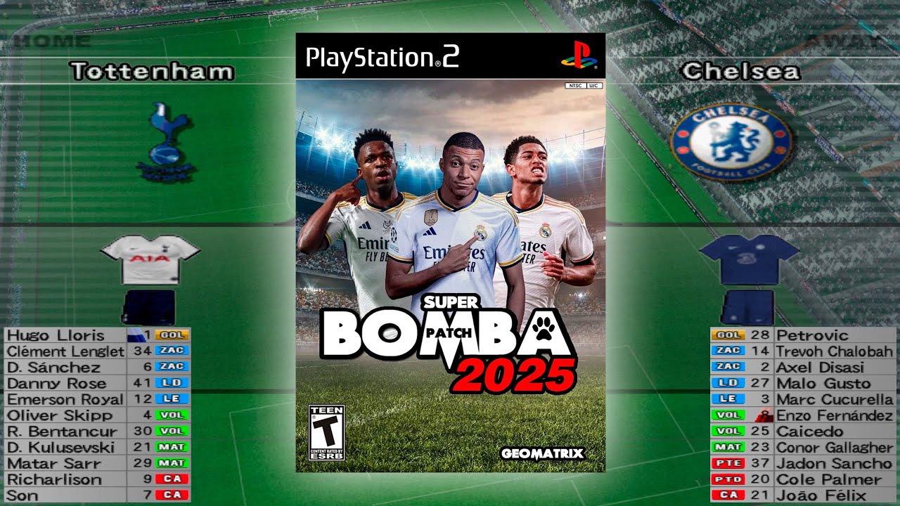 Jogo Tottenham Hotspur x Chelsea - Super Bomba Patch 25 PES #gameplay # ...