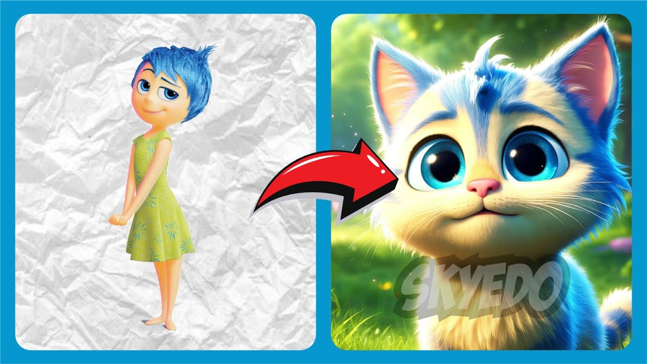 INSIDE OUT 2 As KITTY CAT Transformation 😾😿🙀 |😡ANGER🥶SADNESS🤢JOY👾 - YouTube