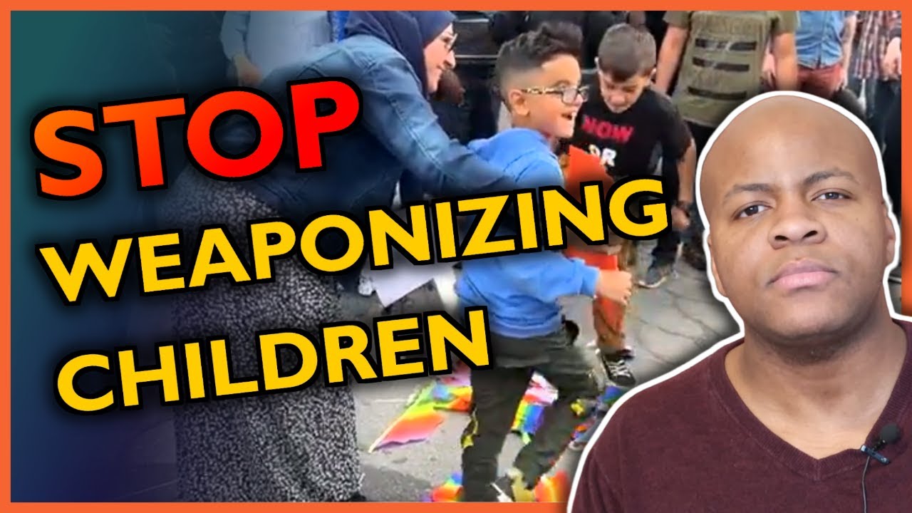 Children STOMP On Pride Flag. Stop Weaponizing Kids." #Pridemonth - YouTube