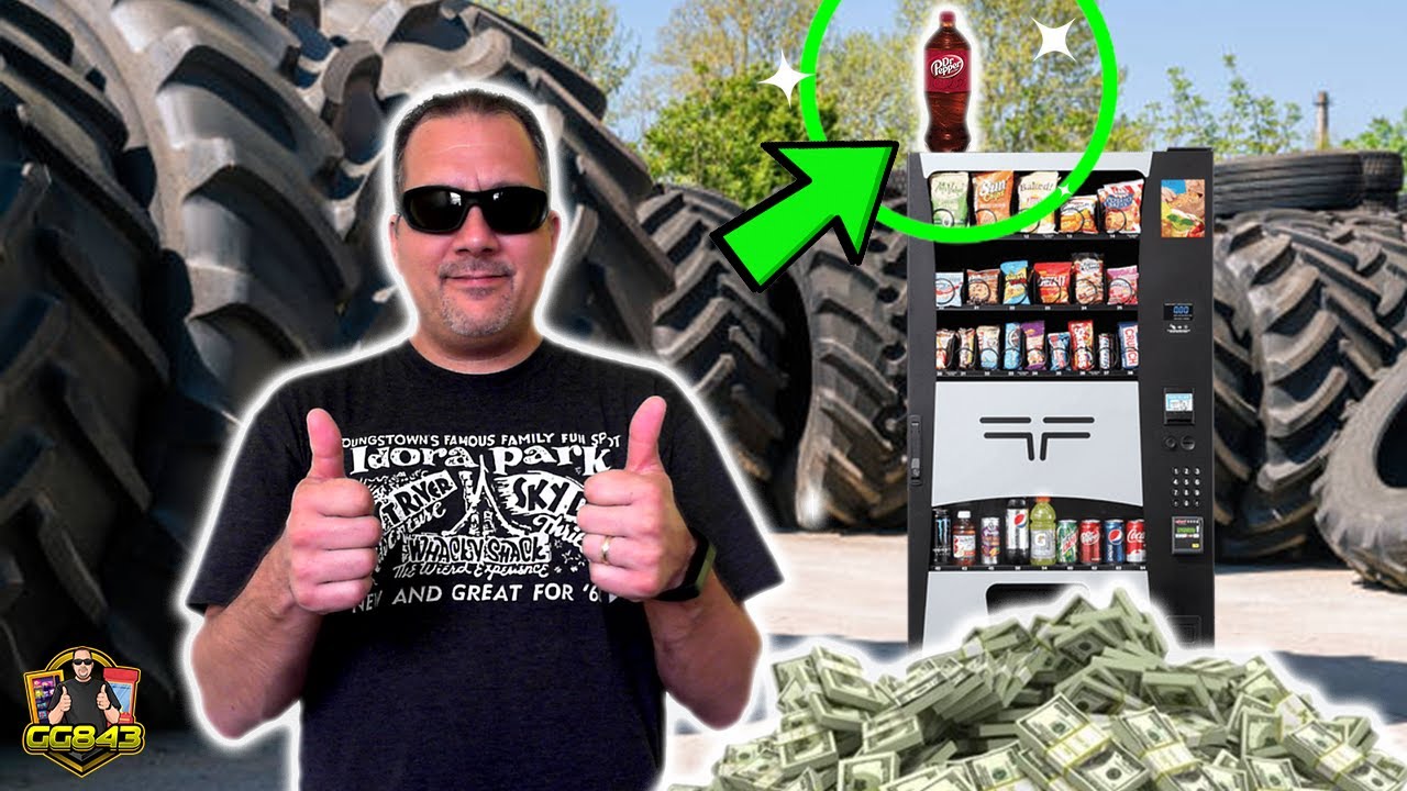 Stocking BBQ Sprite And Collecting Vending Machine Money! - YouTube