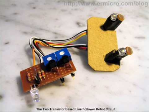 Build Your Own Transistor Based Mobile Line Follower Robot (LFR) - YouTube