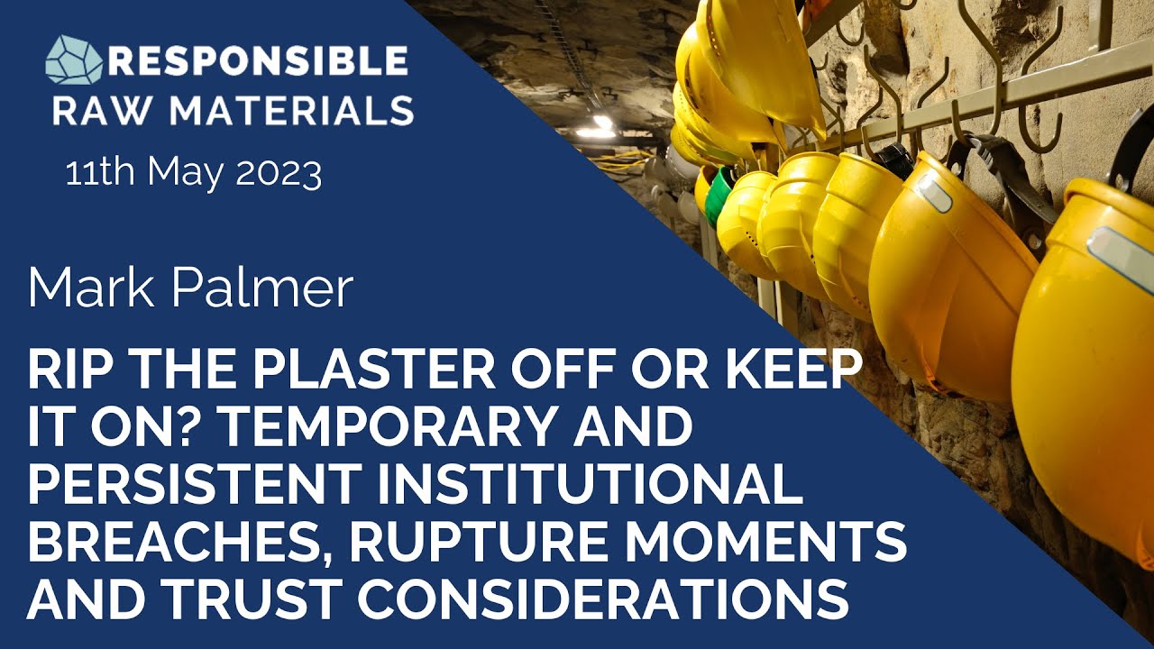 Mark Palmer - Rip the plaster off or keep it on? Institutional breaches ...