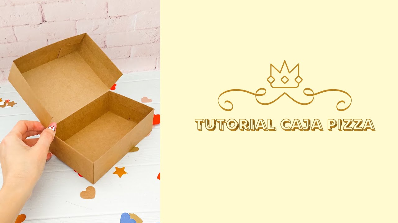 Tutorial Caja tipo pizza - YouTube