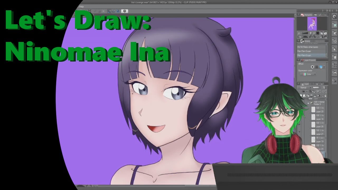 Vtuber Let's Draw: Ninomae Ina - YouTube