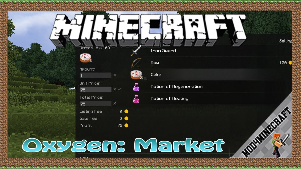 Oxygen: Market Mod 1.12.2 & Tutorial Downloading And Installing For ...