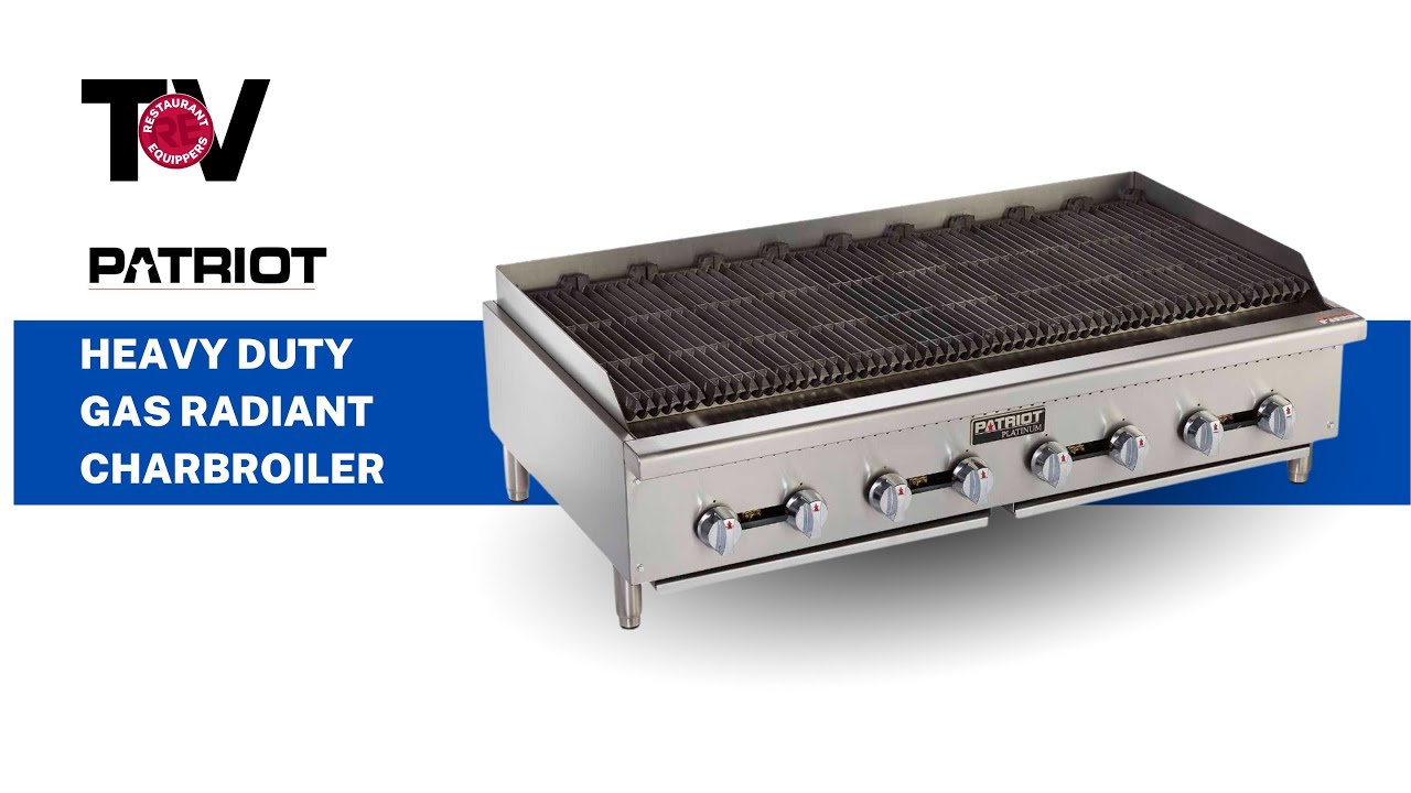 Patriot Gas Radiant Charbroiler 782048 - YouTube