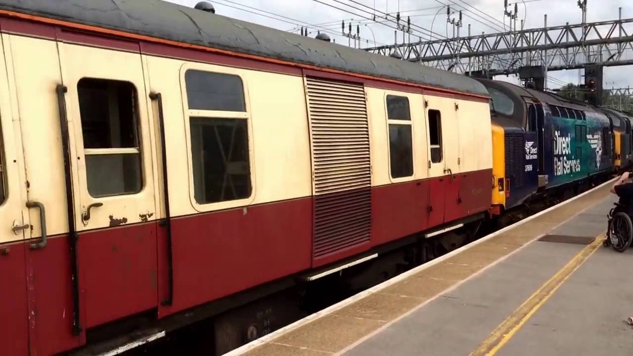 DRS 37606+37609+57309 At Crewe From Stockport To Eastleigh - YouTube