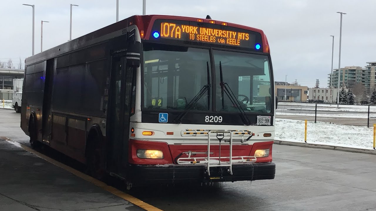 TTC Ride Video on 8209 on route 107A York University Heights to ...