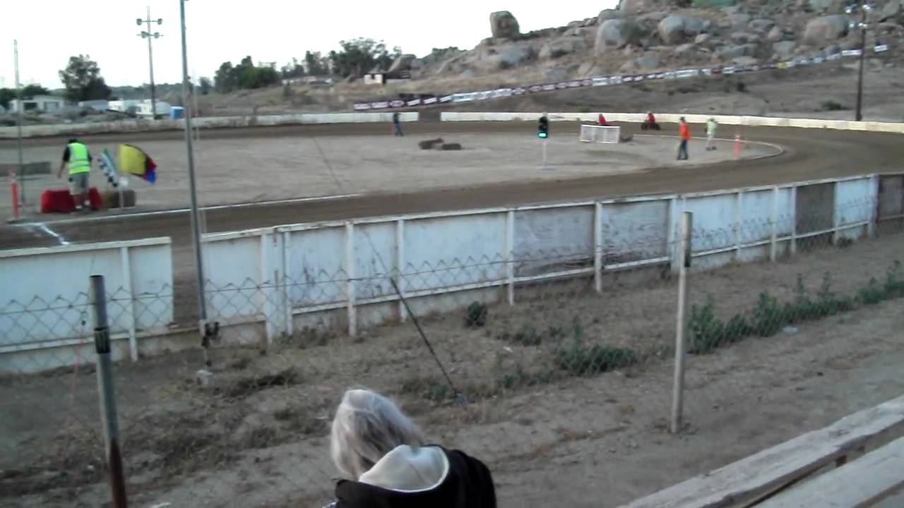 minibike flat track final @ perris raceway 6-19-10 - YouTube