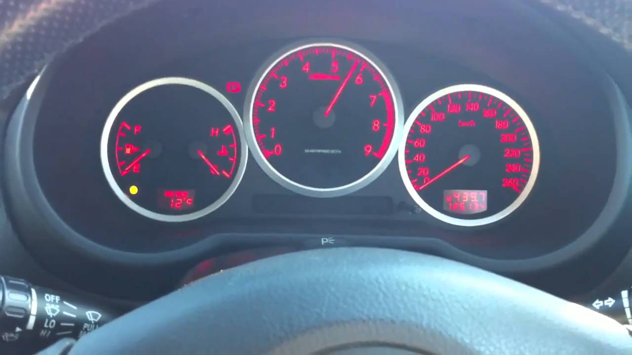 2005 Subaru impreza 2.0 WRX GDA speedometer - YouTube