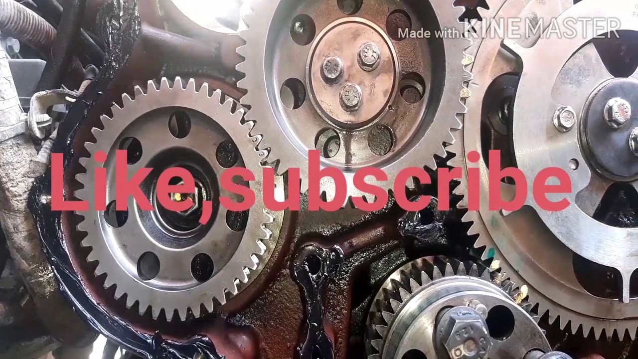 Eicher E694 BS4 Engine timing & timing plate - YouTube