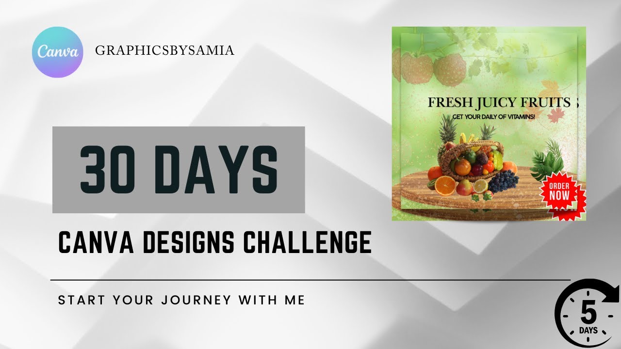 Day 5 of 30 days Canva designs challenge with me as beginner ...