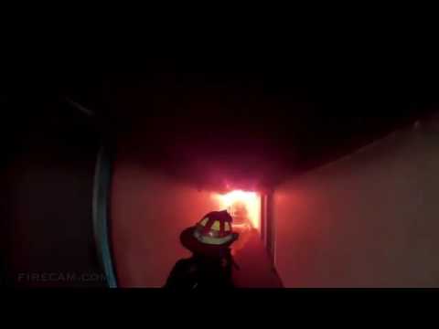 Scary Af: Fire Helmet Camera Footage Of Firemen Inside A Burning ...
