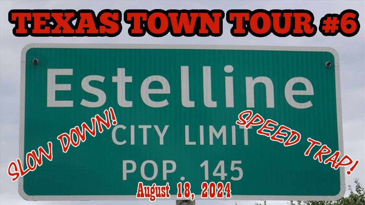 Speed Trap! But classic small Texas Town...Estelline, Texas/Texas Town ...