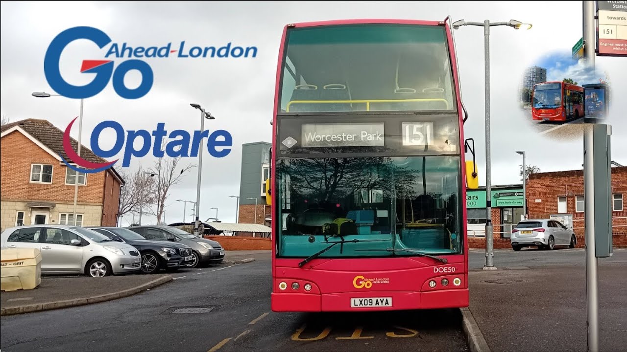 FRV: London buses route 151 (LX09AYA) - YouTube