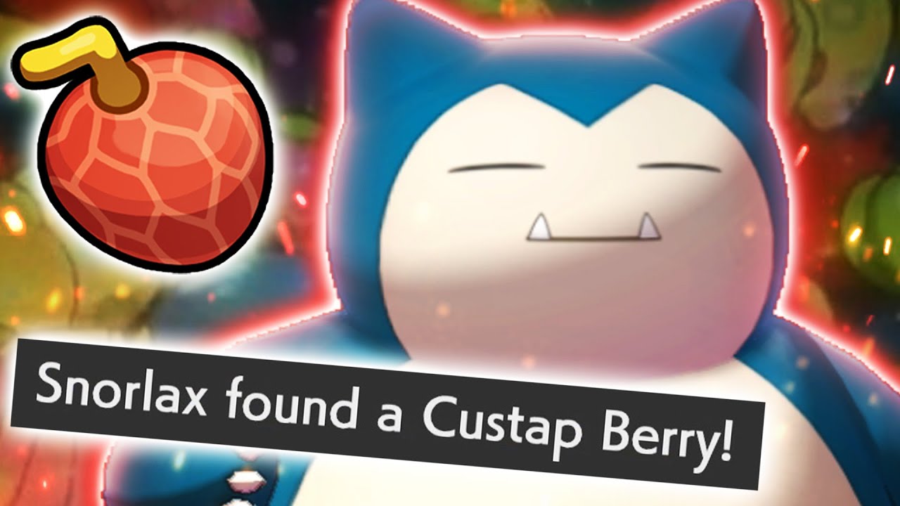 CUSTAP BERRY SNORLAX is ACTUALLY INCREDIBLE - YouTube