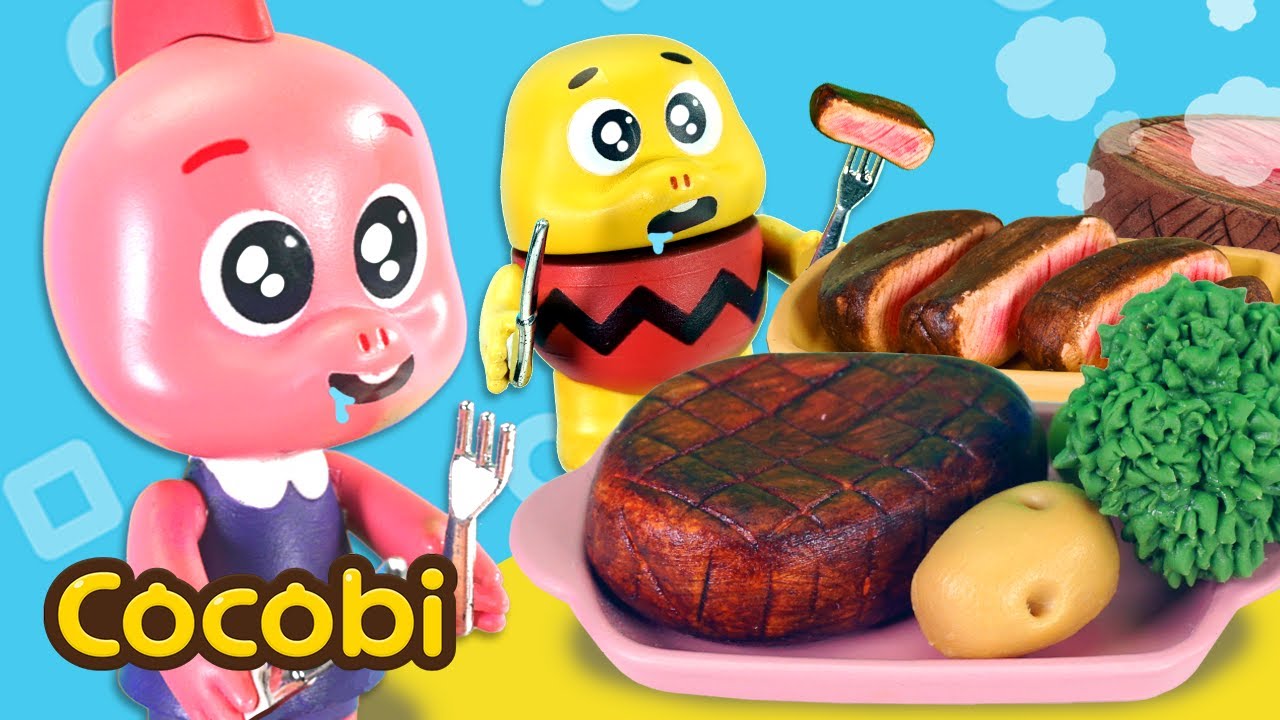 Campfire Cooking! Let's Cook Steak and Vegetables | Play with Cooking ...