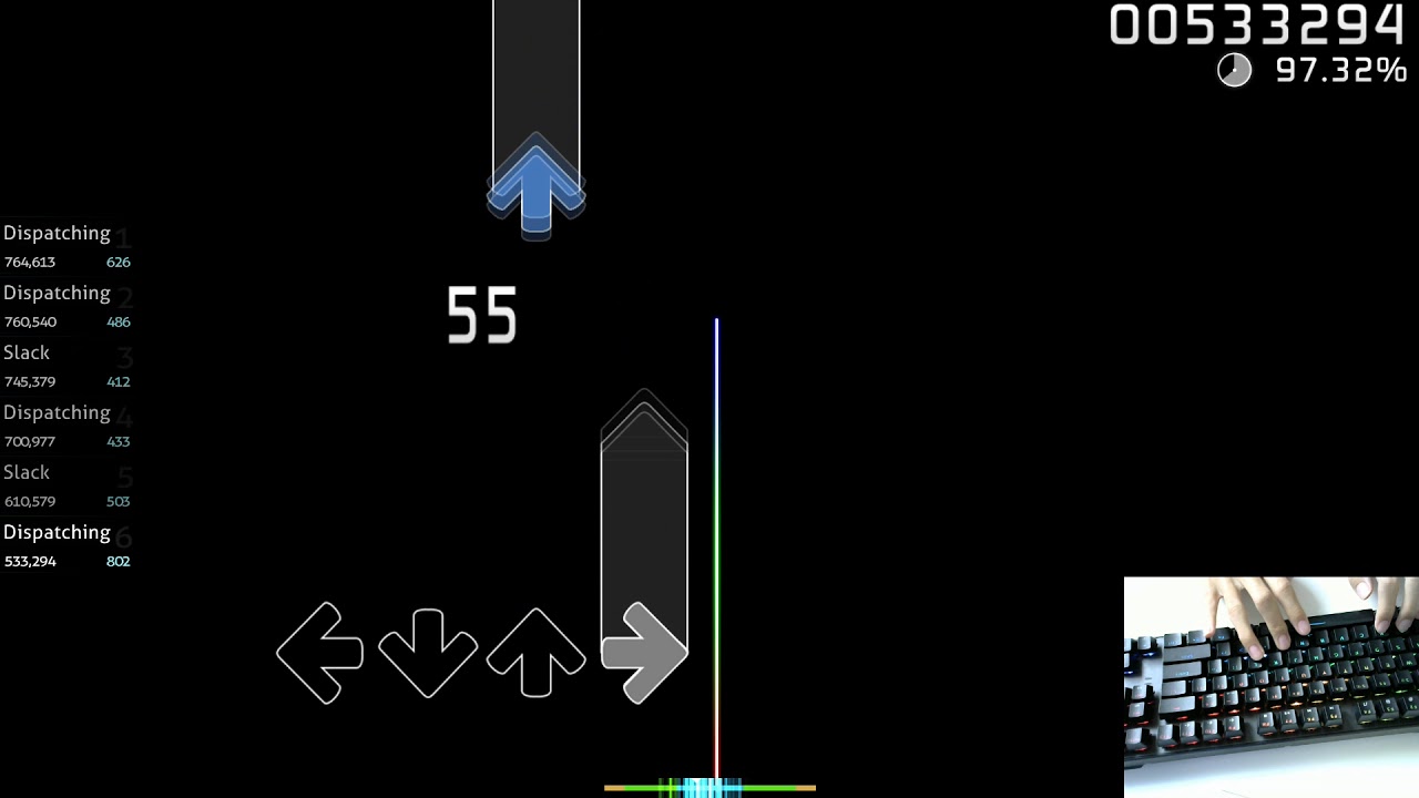 (osu!mania) yuyoyuppe - aiae [mx] - s rank yay (handcam) - YouTube