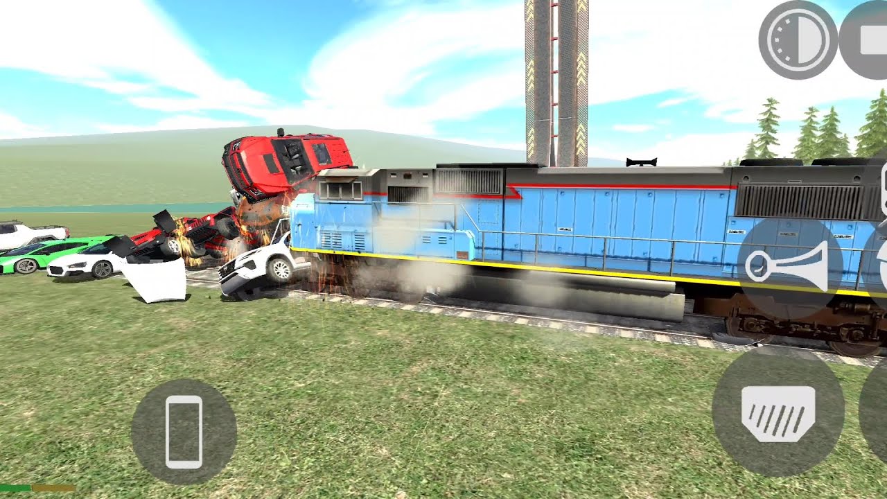 TRAIN VS CAR ACCIDENT | ANDROID GAMEPLAY | INDIAN BIKES | GAME LOVER # ...