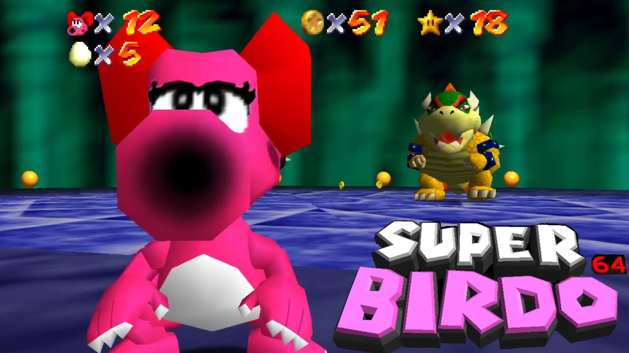 Super Birdo 64 Mod Full Screen 16:9 Bowser (Gameplay Android) - YouTube