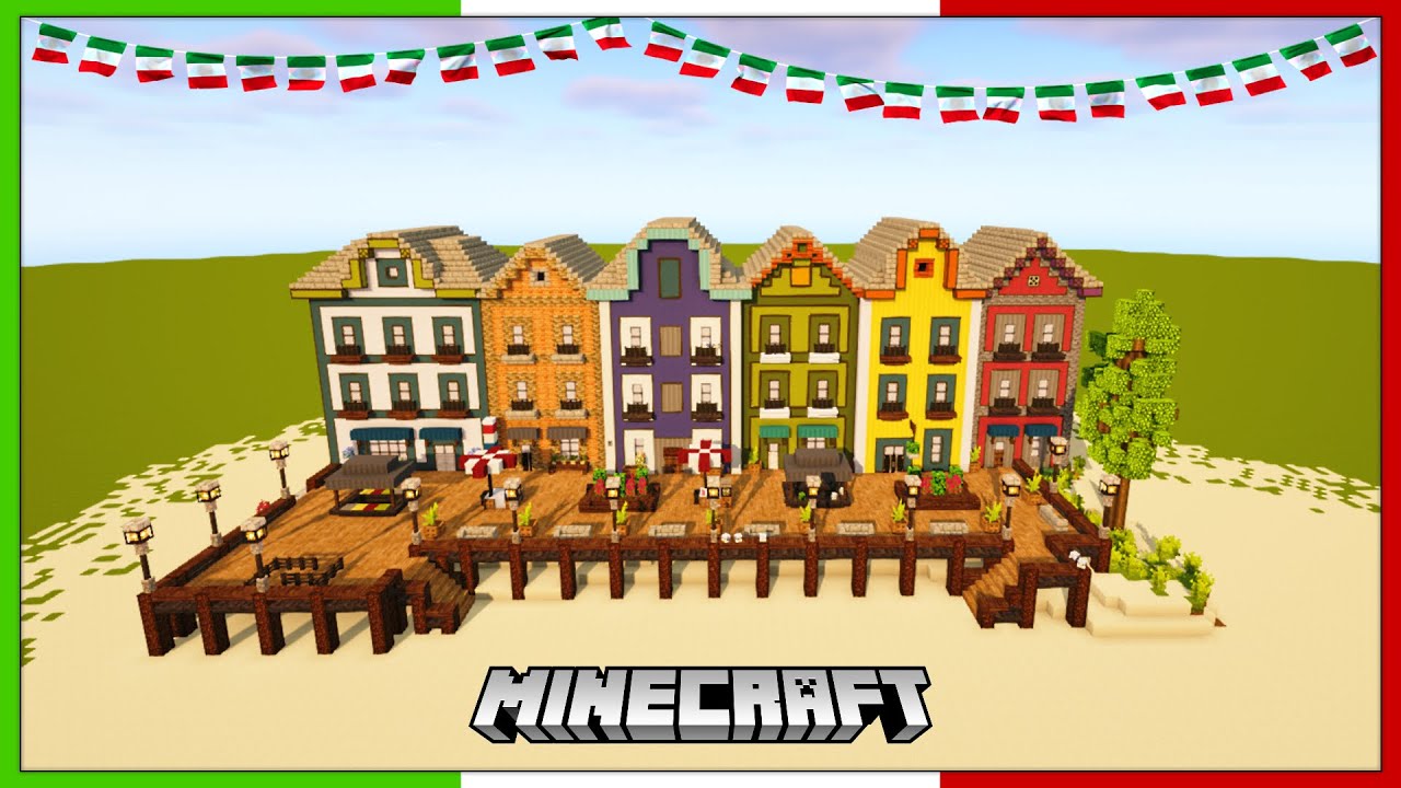 Minecraft Timelapse: Italian Houses Style With Interior Design (+FREE ...
