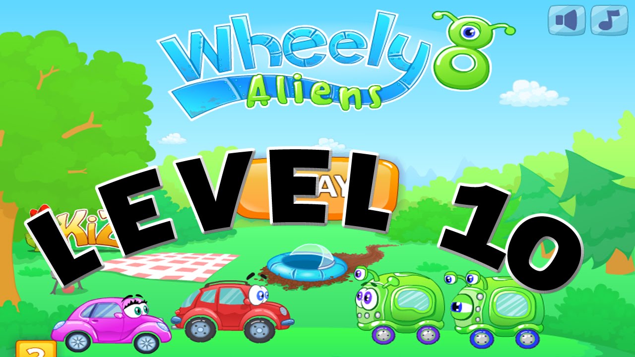 Wheely 8 Aliens Walkthrough Level 10 with 3 Stars - YouTube