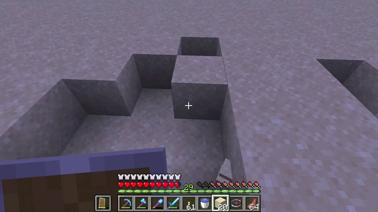 Filling up a Creeper hole fail - Minecraft - YouTube