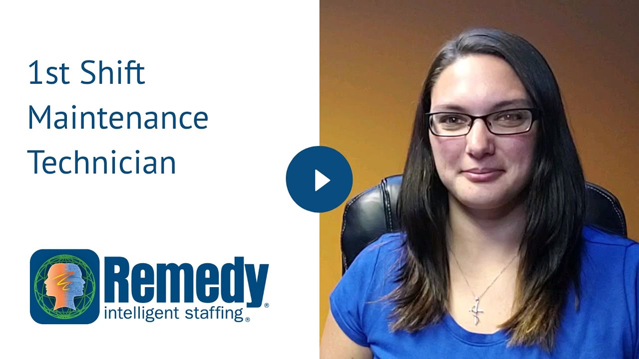 1st Shift Maintenance Technician - YouTube