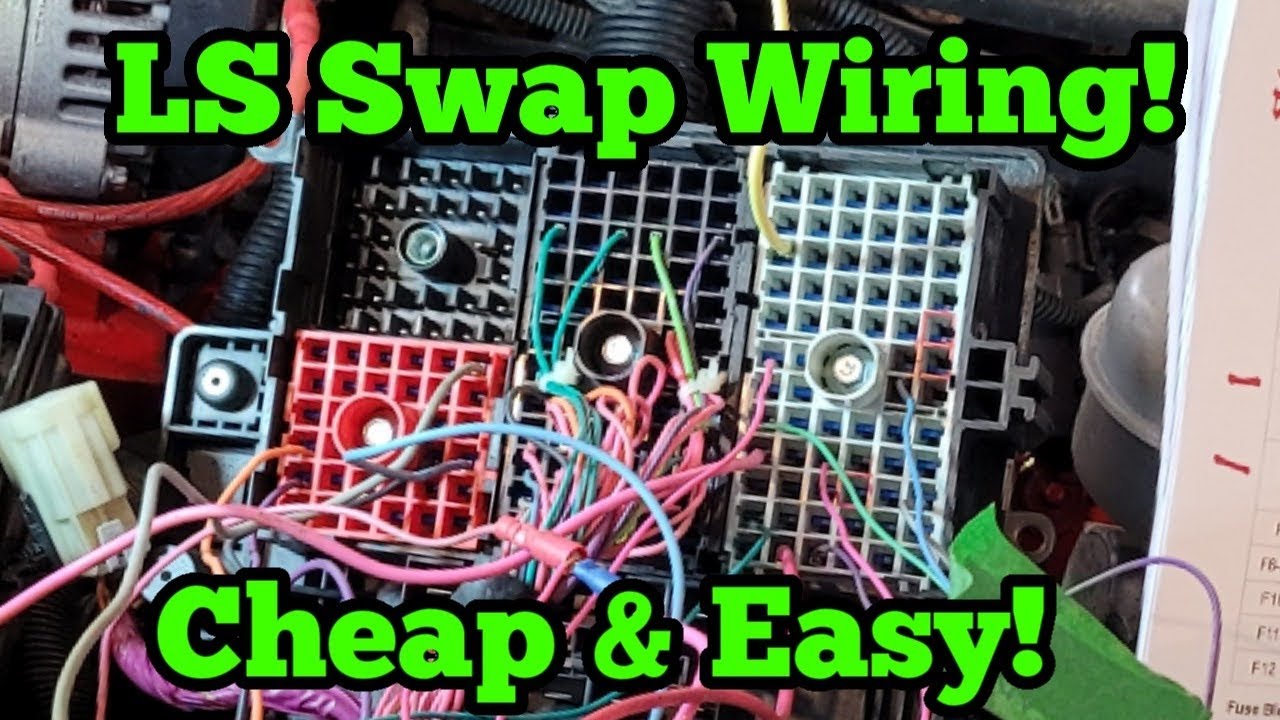 Wiring The LS Swap 4.8L Colorado and First Start - YouTube