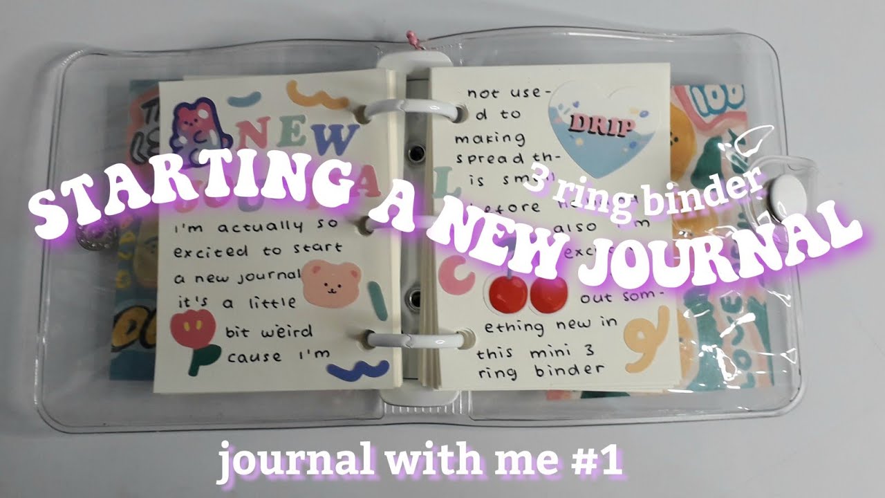 🍒 starting my first 3 ring binder journal ft. mini shopee haul ...
