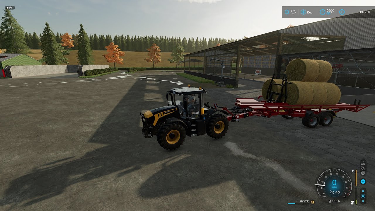 FS 22 Riverside * 8 * Straw Bales, New Seeder, Sowing Canola - YouTube