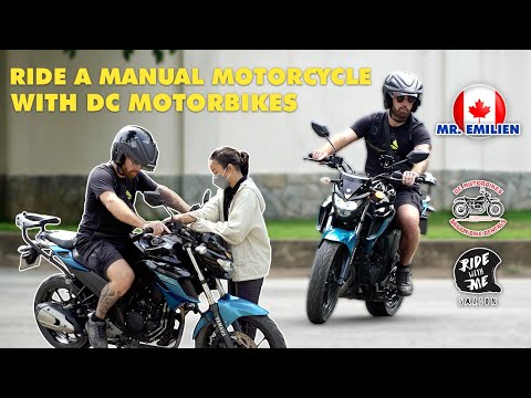 DC Motorbikes and lesson with manual bike - YouTube